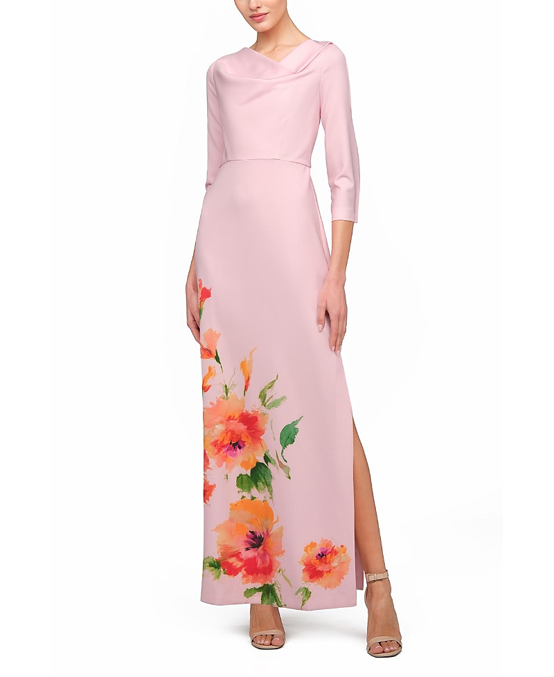 KAY UNGER Magnolia Column Gown